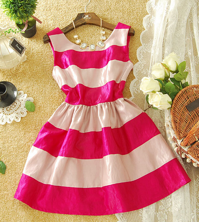 Colorful Grain Elegant Shining Dress on Luulla
